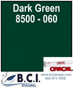 Orafol ORACAL 8500-060 Dark green Translucent Cal Vinyl – BCI Imaging ...