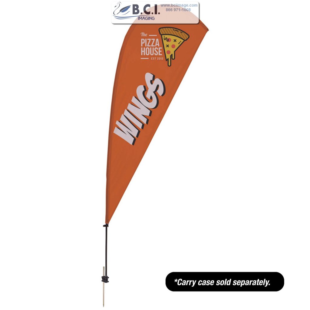 9.5′ Value Teardrop Sail Sign Kit (Double-Sided with Ground Spike ...