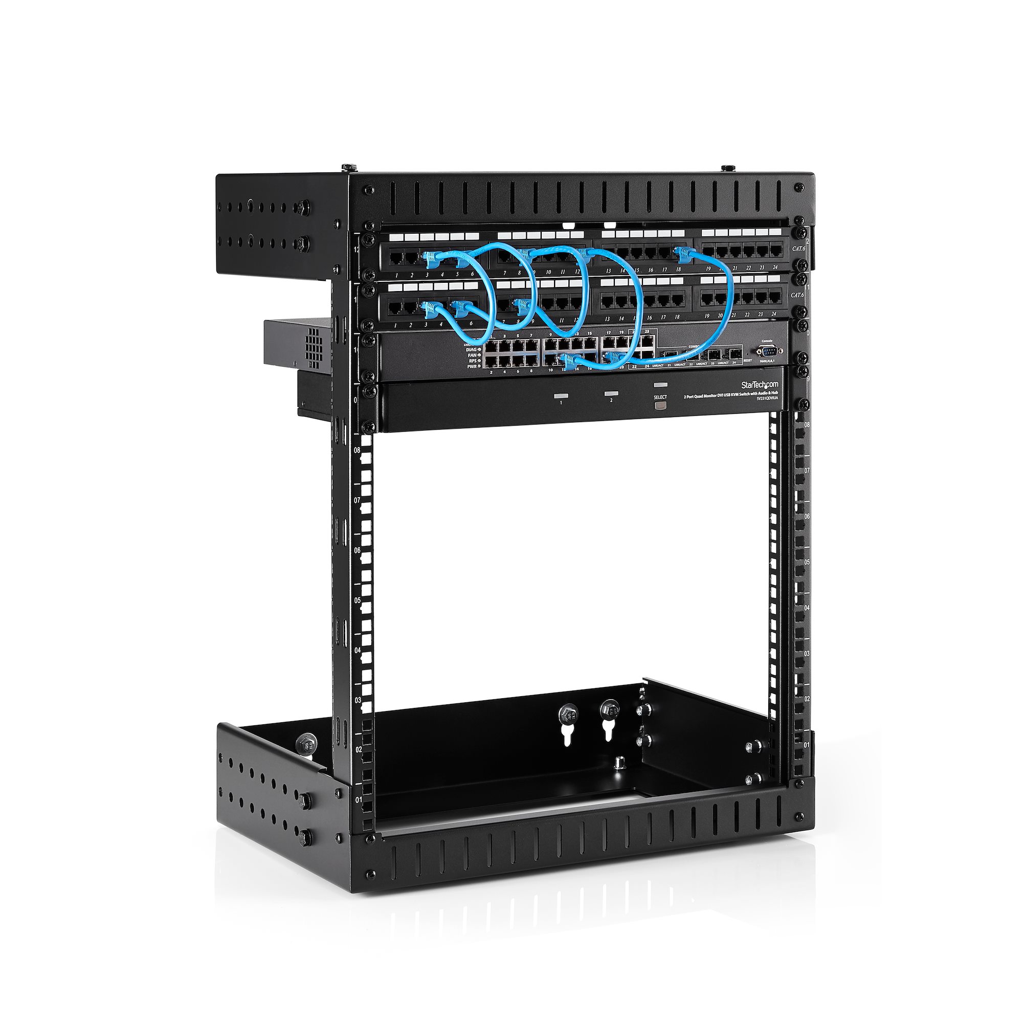 12U 19 Wall Mount Network Rack Adjustable Depth 12 20 2 Post Open 12U 19 Wall Mount Network Rack Adjustable Depth 12 20 2 Post Open