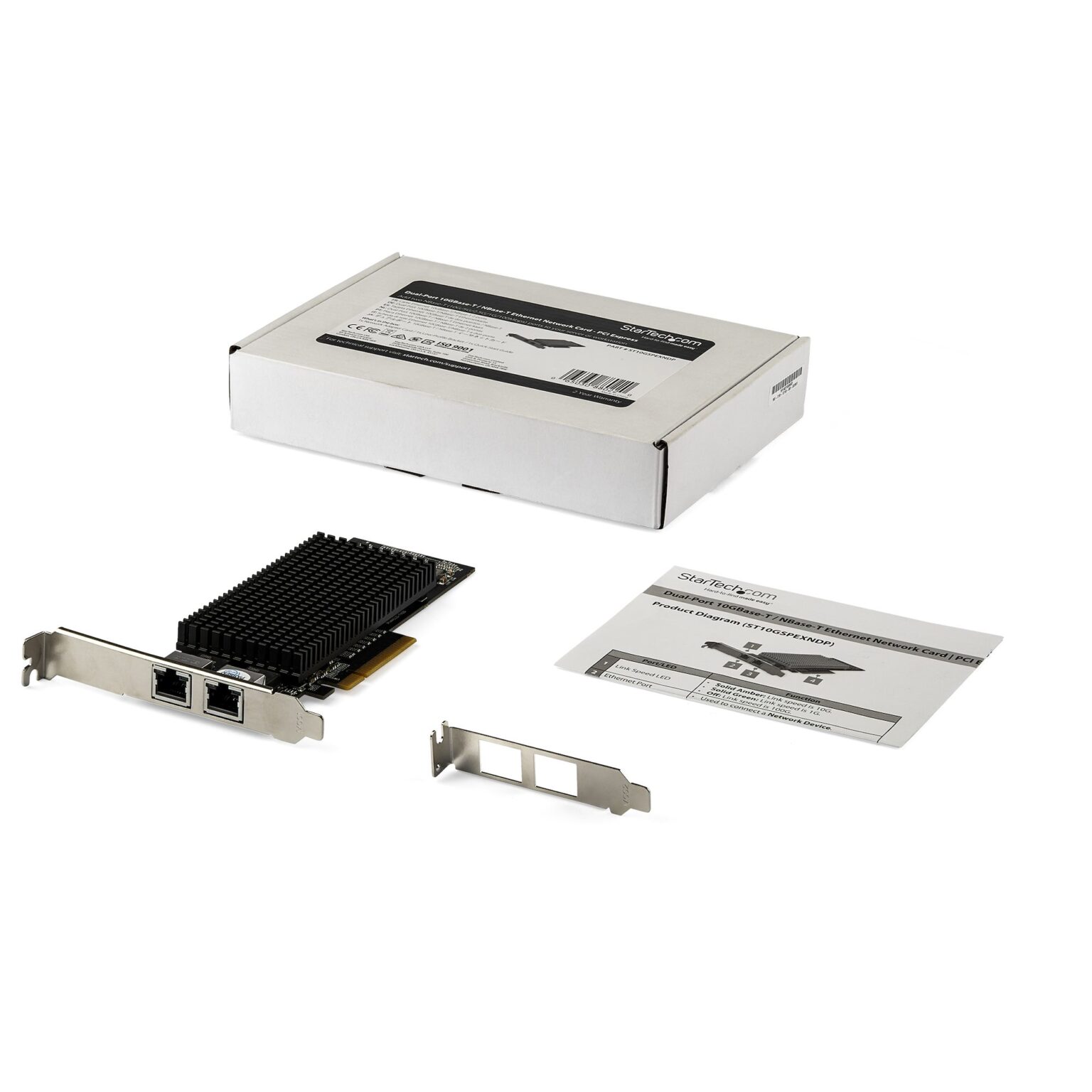 Dual Port 10G PCIe Network Adapter Card – Tehuti TN4010 10GBASE-T ...