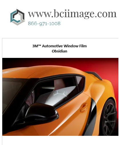 3M Automotive Window Film Obsidian Series 15% – BCI Imaging Supplies